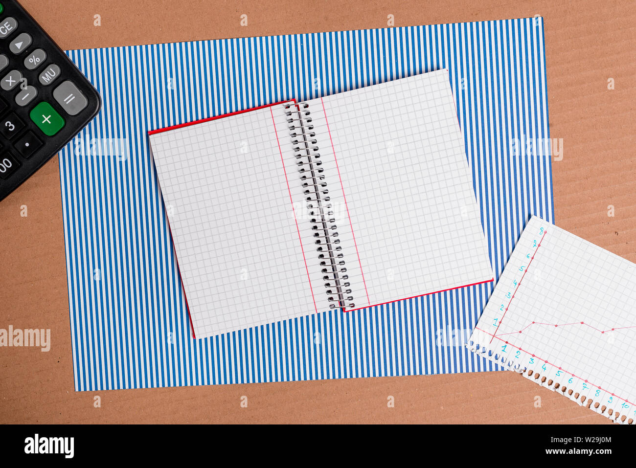 Striped paperboard notebook cardboard office study supplies chart paper ...