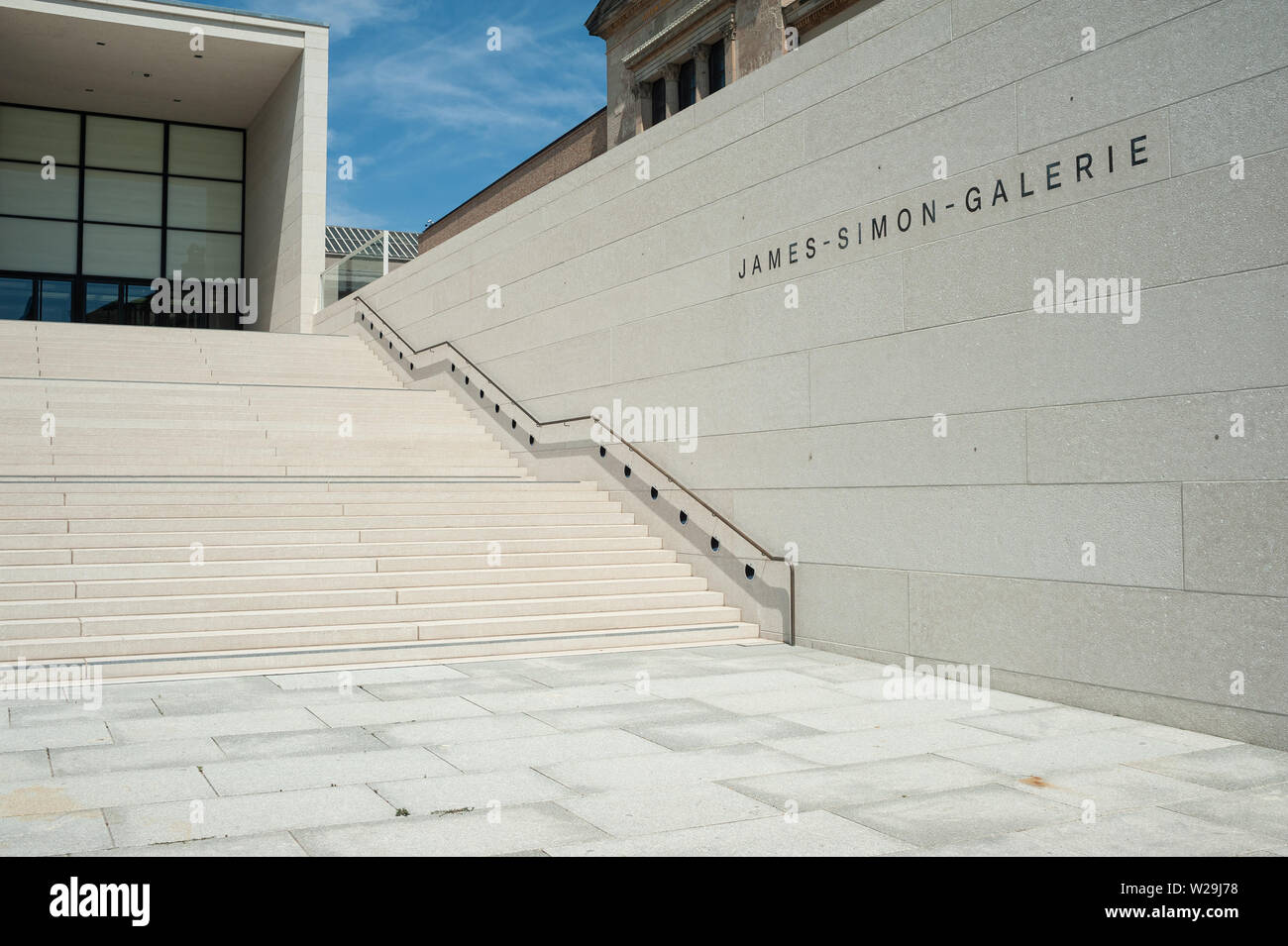 25.06.2019, Berlin, Germany, Europe - Staircase to the James Simon ...