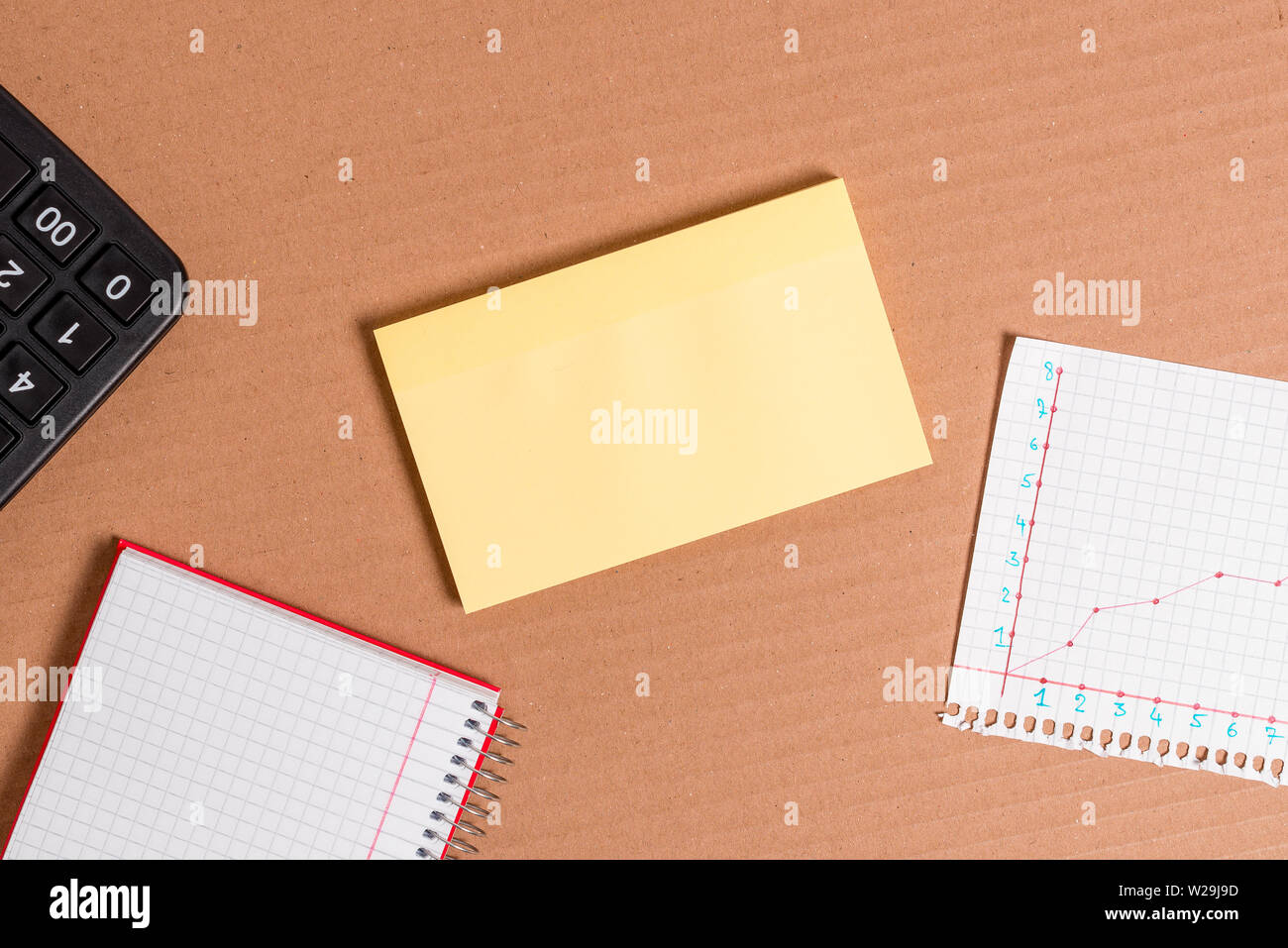 Cardboard paperboard notebook office study supplies chart reminder ...