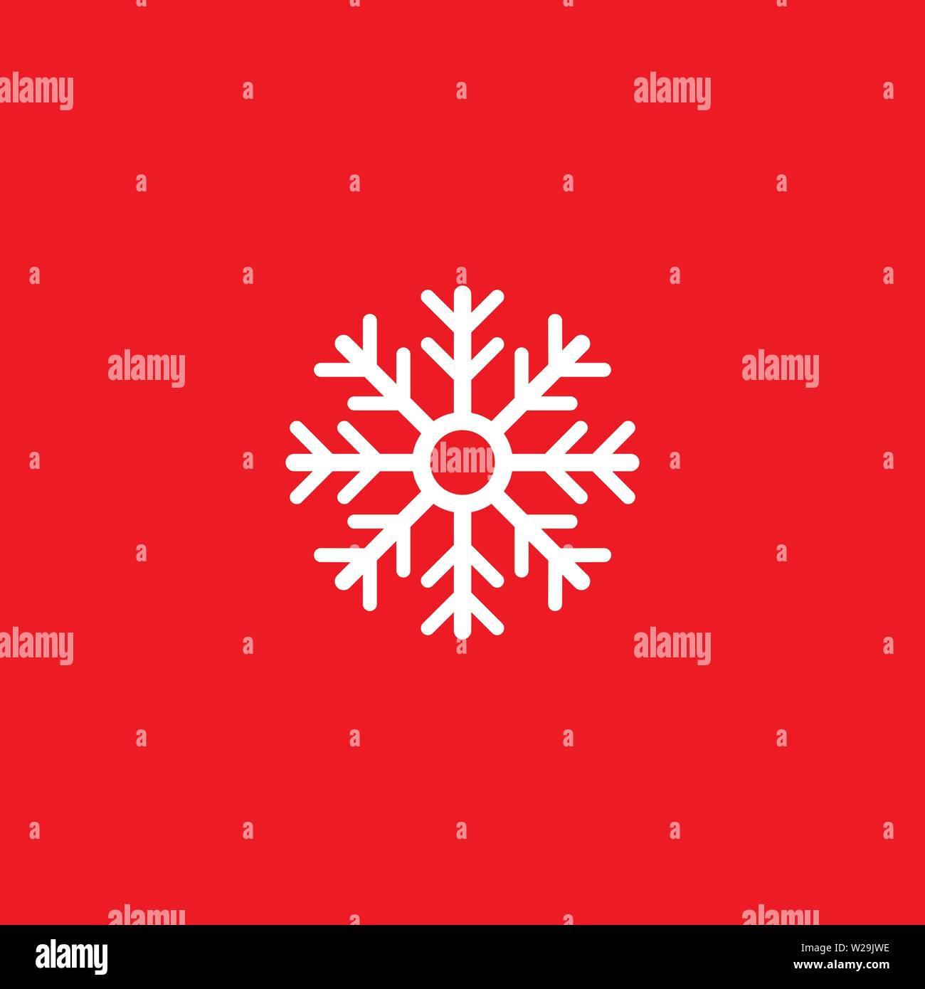 Snowflake vector icon. Snow pictogram. Winter symbol. Element for your ...