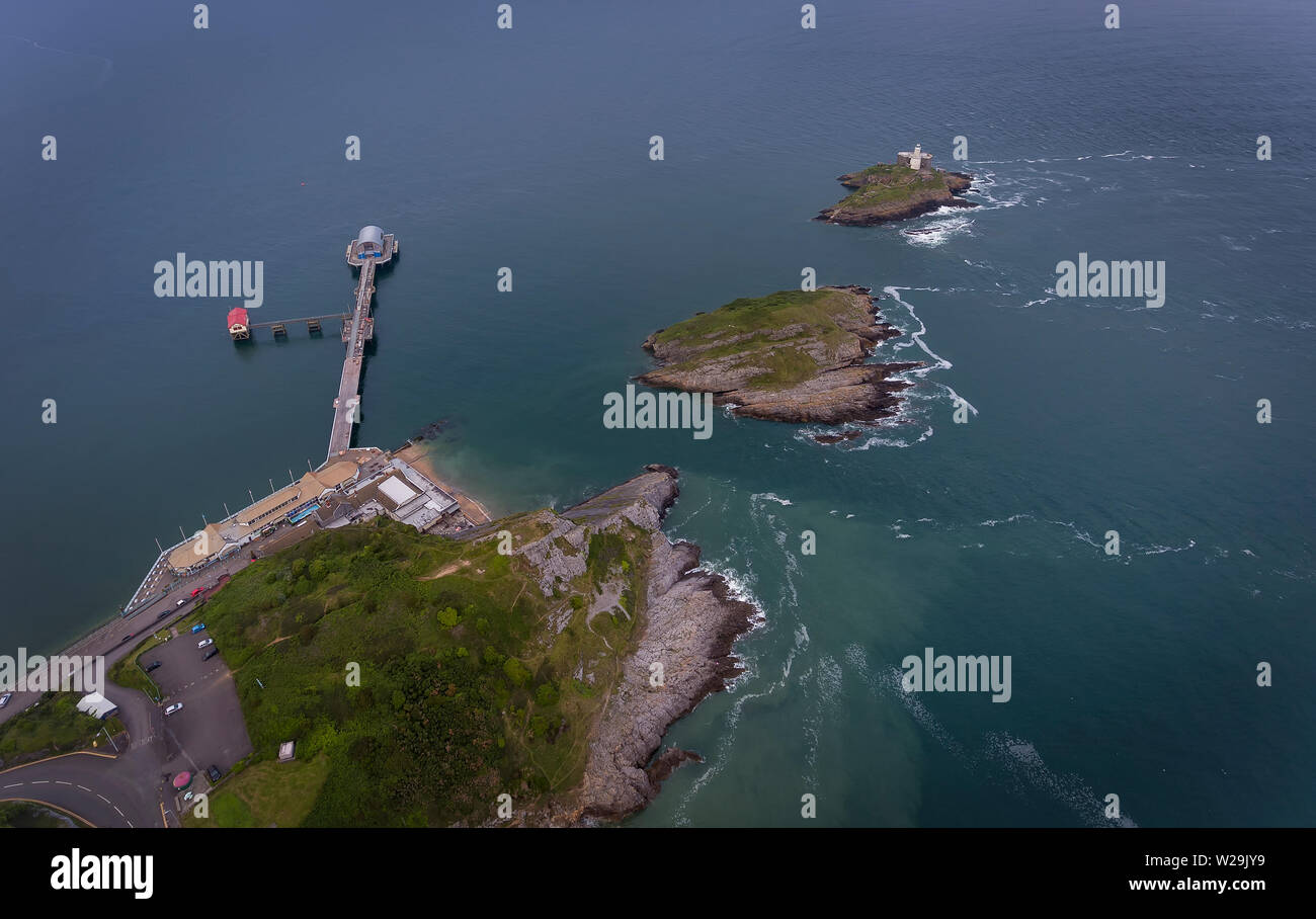 Mumbles wales aerial hi-res stock photography and images - Alamy