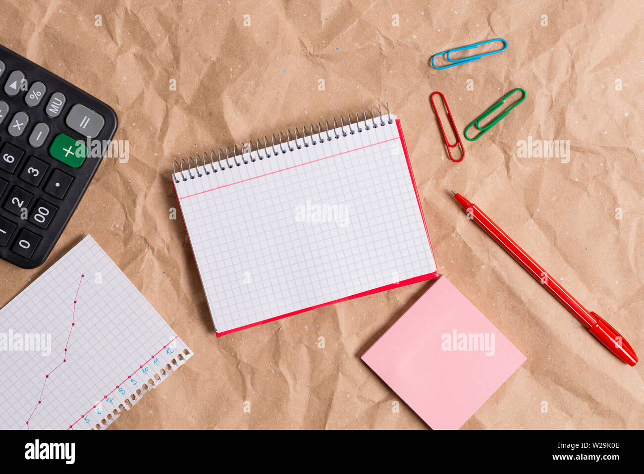 Papercraft craft paper desk square spiral notebook office study ...