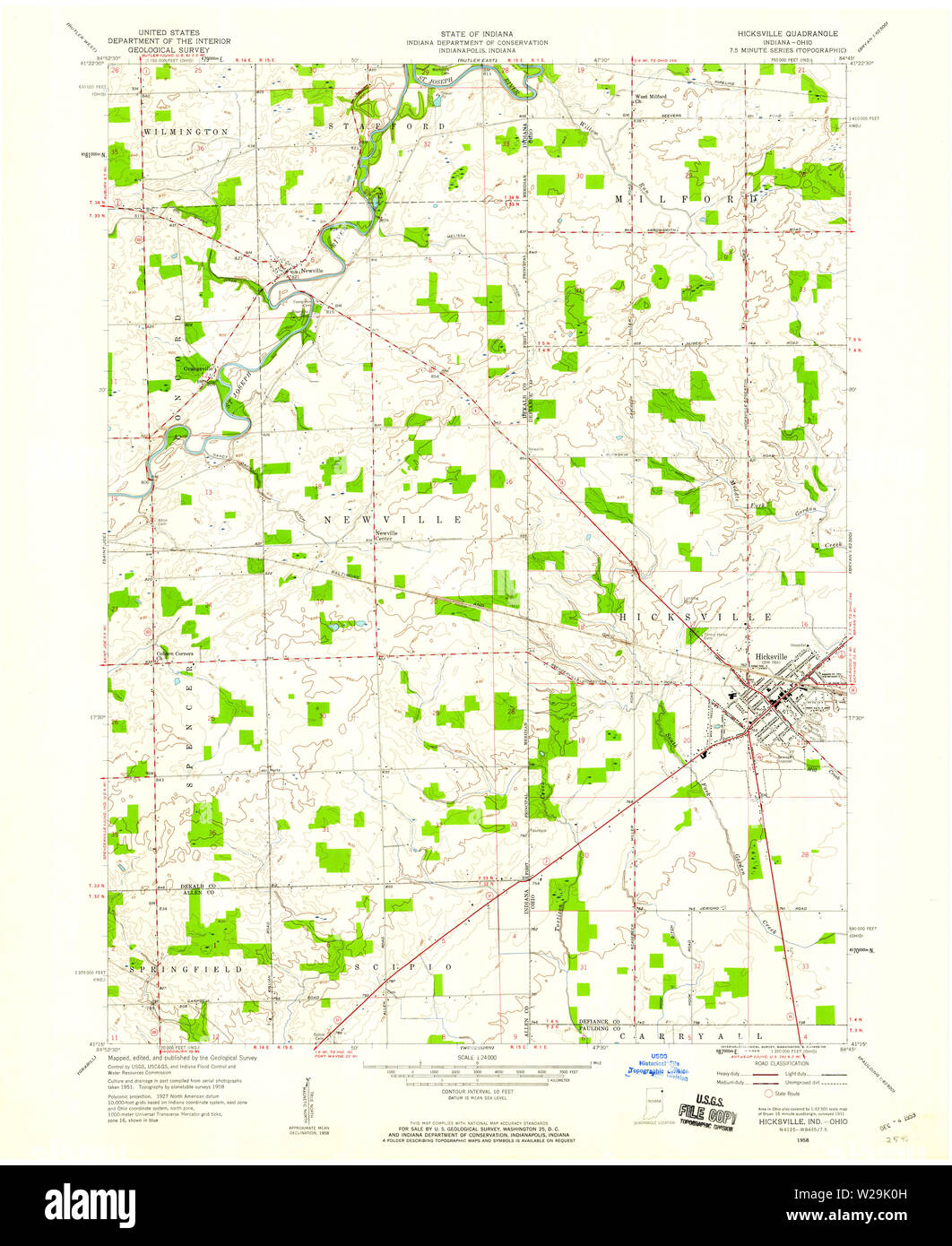 Hicksville map hi-res stock photography and images - Alamy