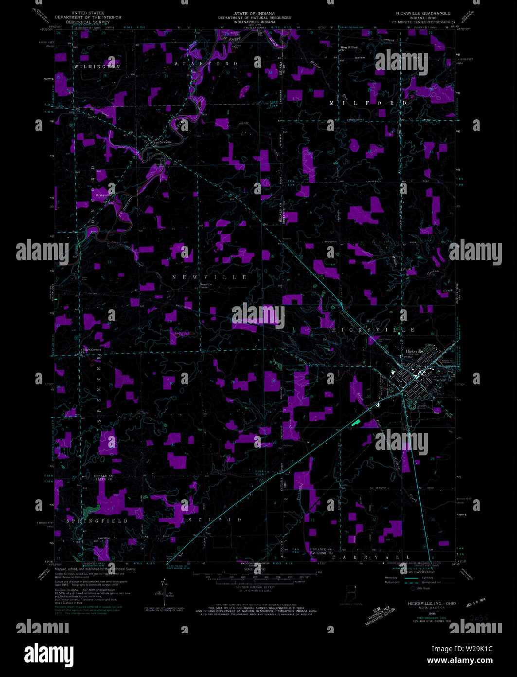 Map of hicksville hi-res stock photography and images - Alamy