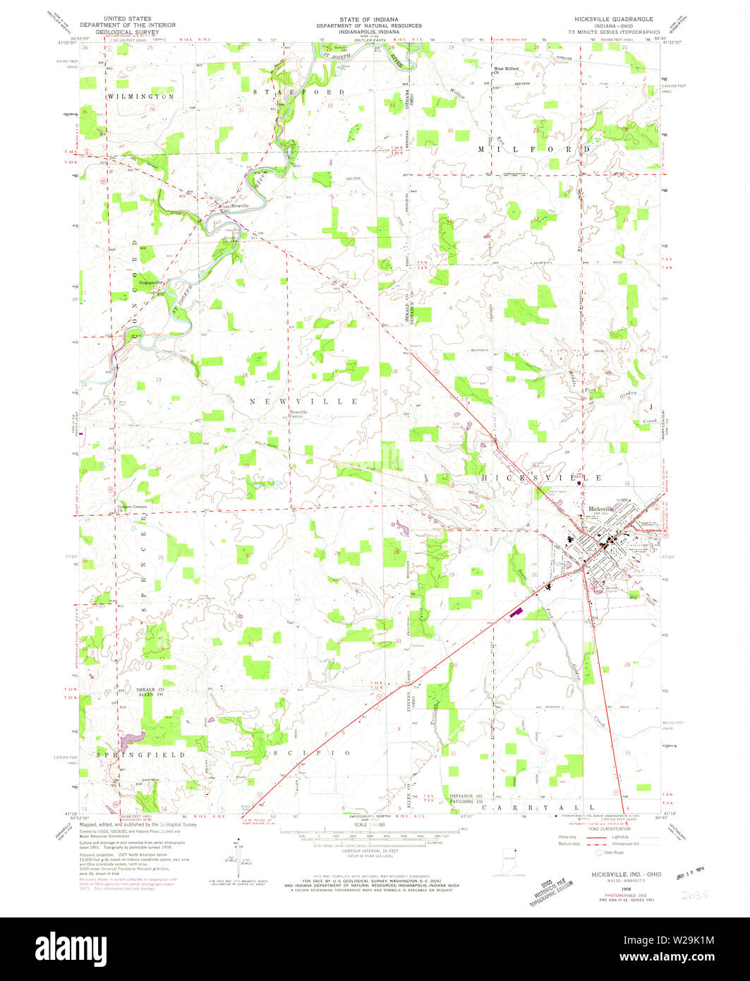 Map of hicksville Cut Out Stock Images & Pictures - Alamy