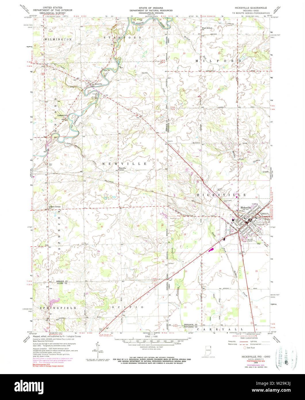 Map of hicksville hi-res stock photography and images - Alamy