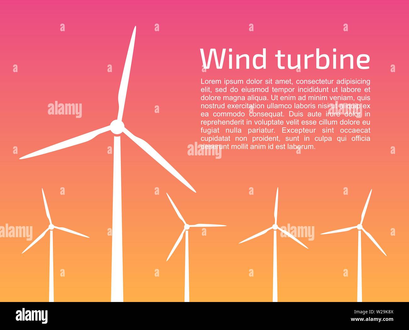 Offshore wind turbine vector vectors hi-res stock photography and ...