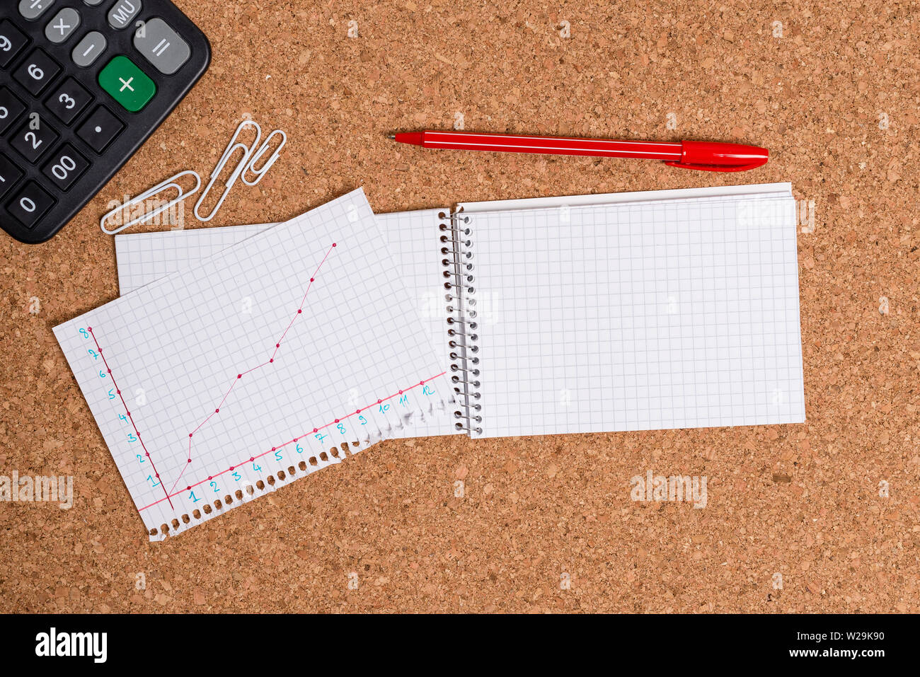 Desk notebook paper office cardboard paperboard study supplies table ...