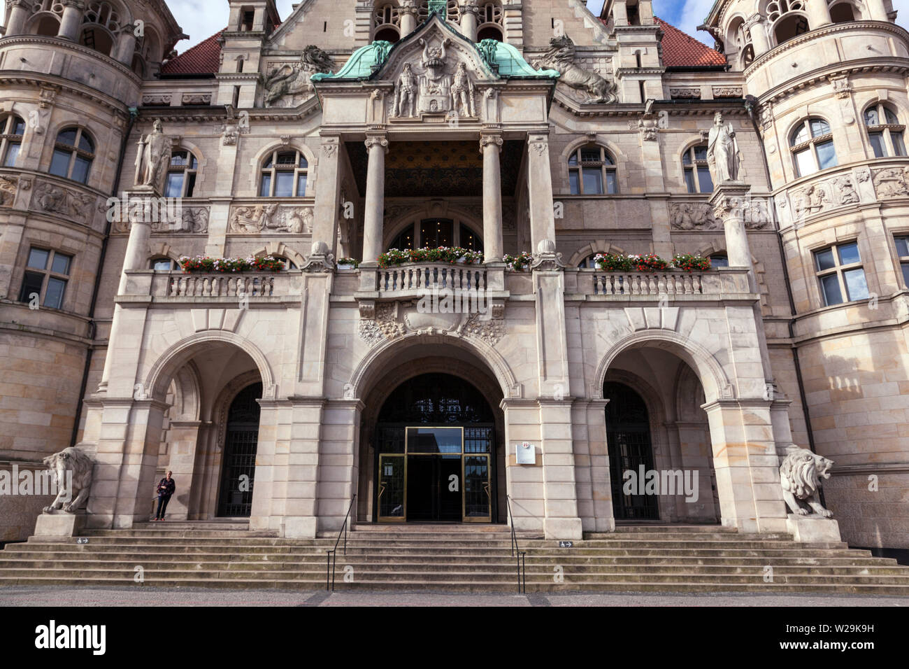 Neue Rathaus - New Town Hall in Hanover Stock Photo - Alamy