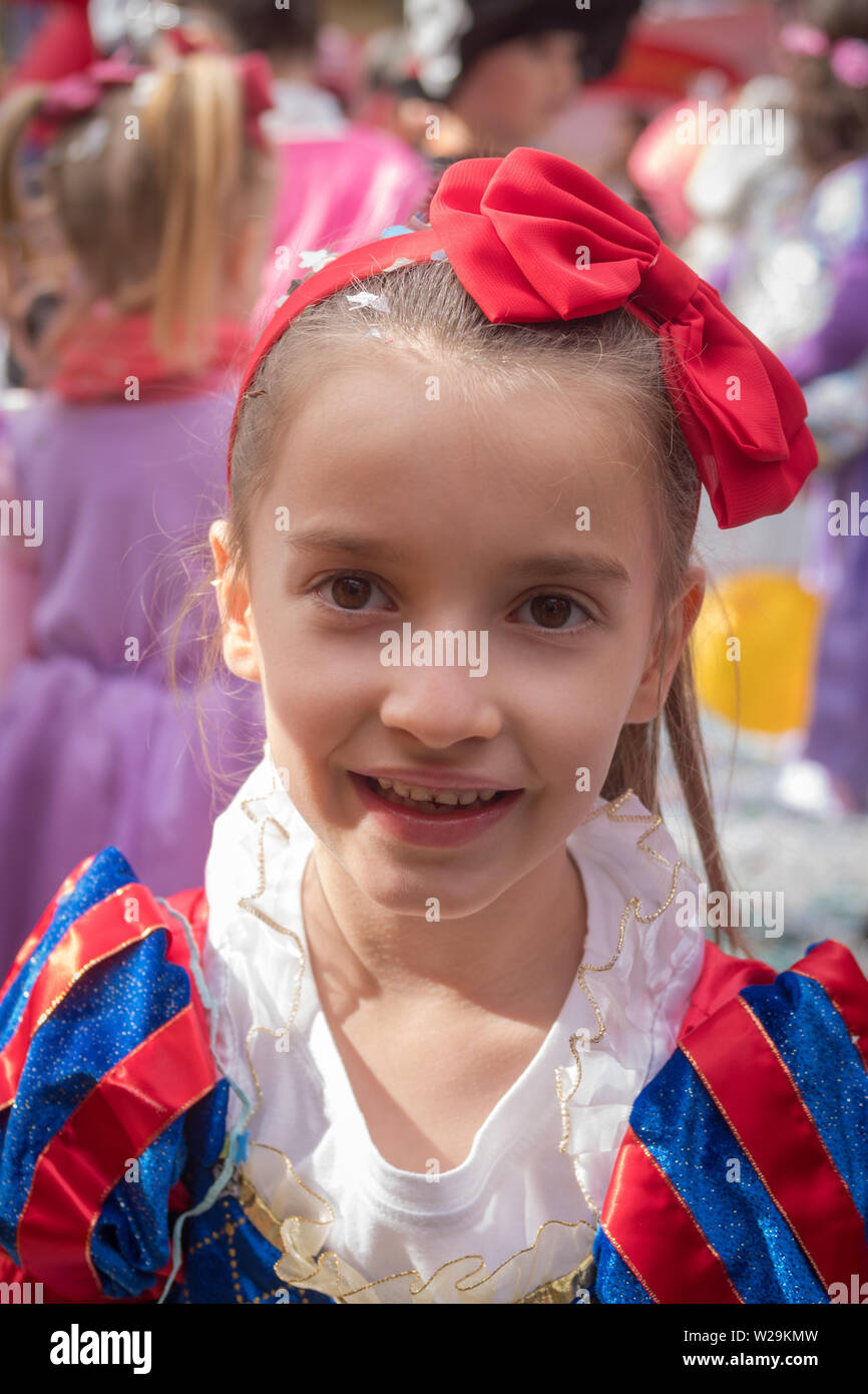 Girl at a carnival celebration Stock Photo - Alamy