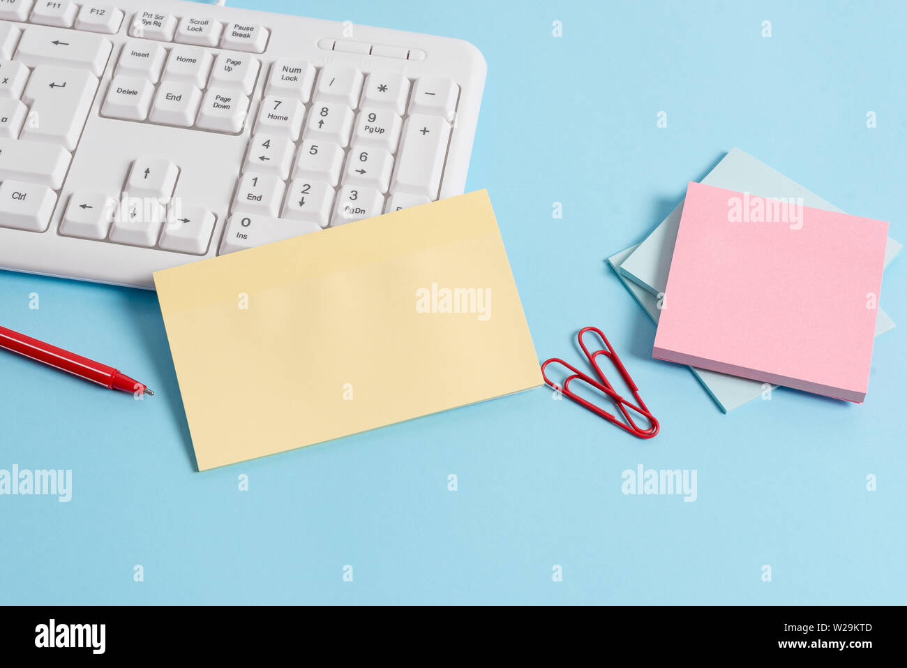 Paper blue desk computer keyboard office study notebook chart numbers ...