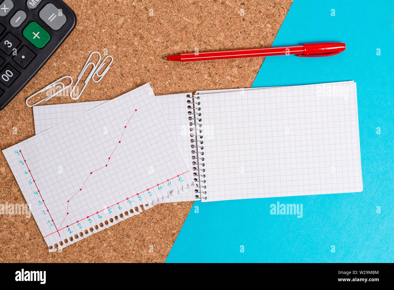 Desk notebook paper office cardboard paperboard study supplies table ...