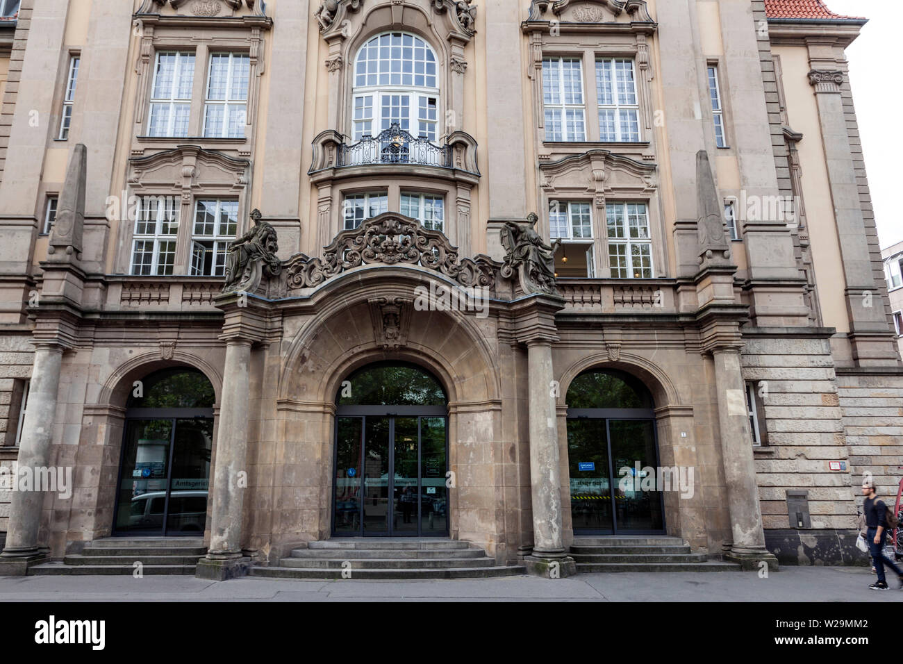 Main entrance of the district court in Hanover Stock Photo - Alamy