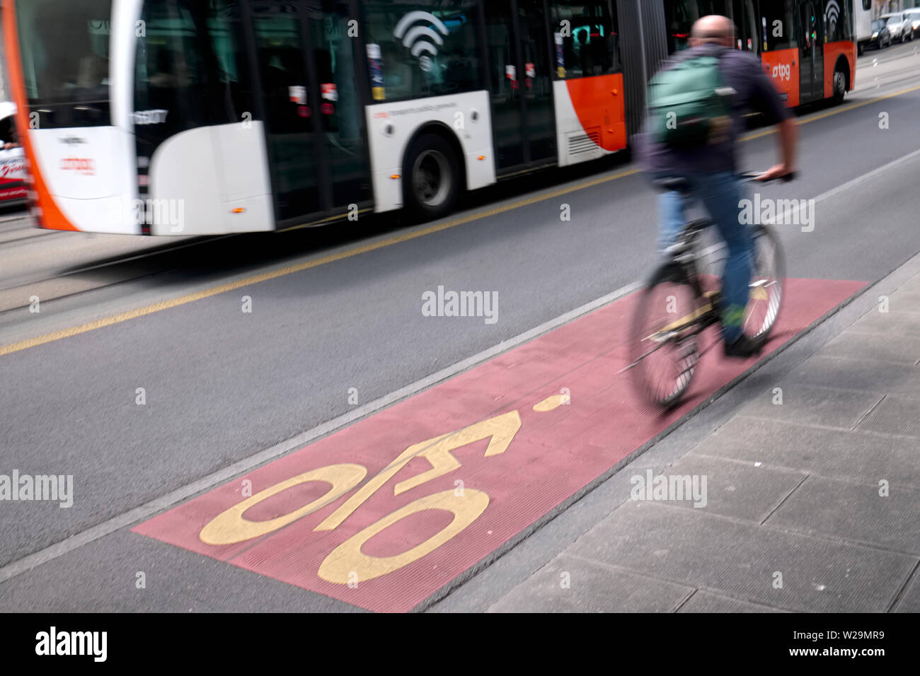 Cyclist crosses hi-res stock photography and images - Alamy