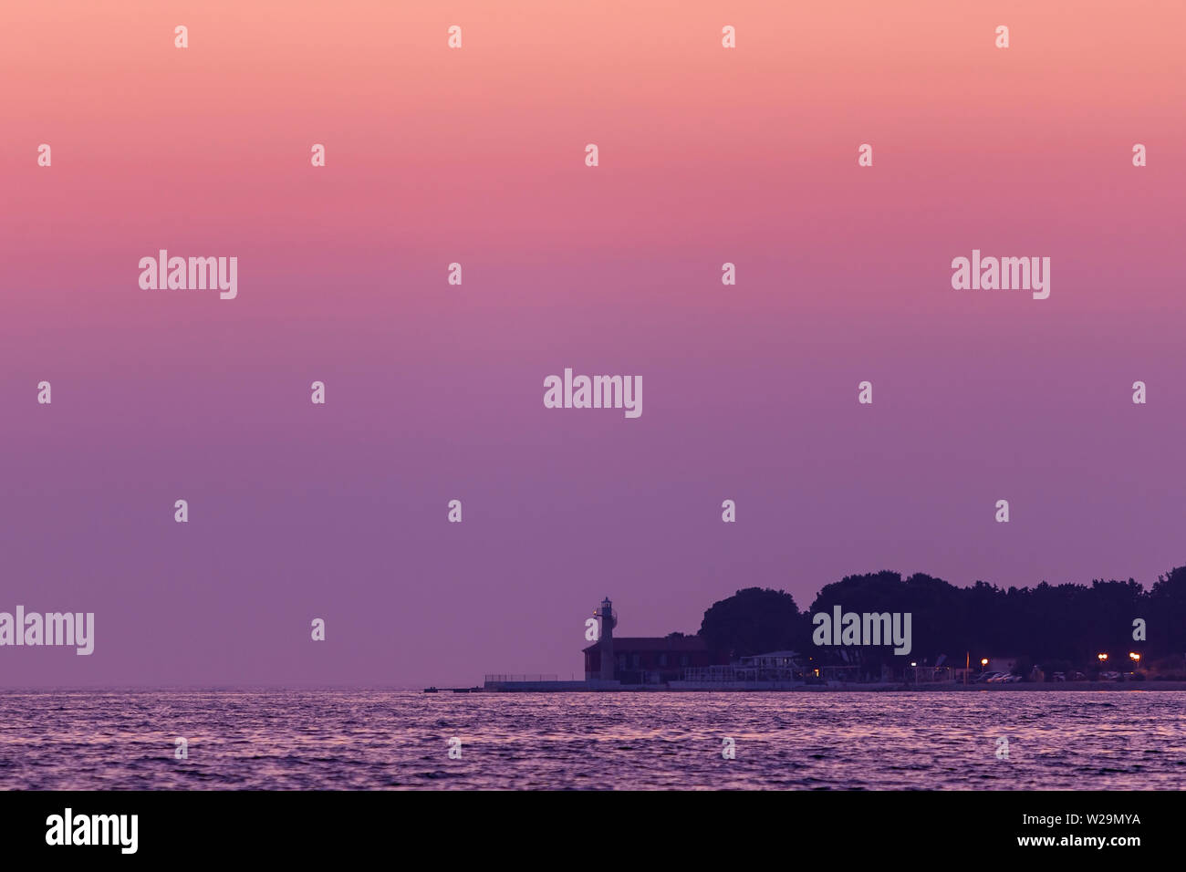 Lighthouse croatia in evening hi-res stock photography and images - Alamy