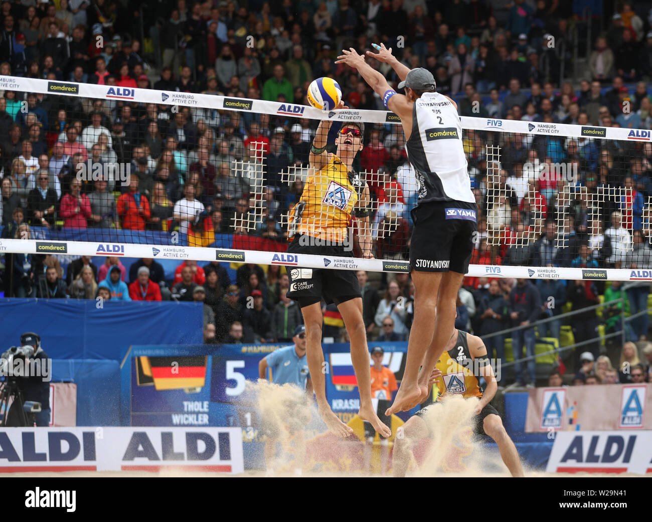Hamburg, Germany. 07th July, 2019. Beach Volleyball, World Championship ...