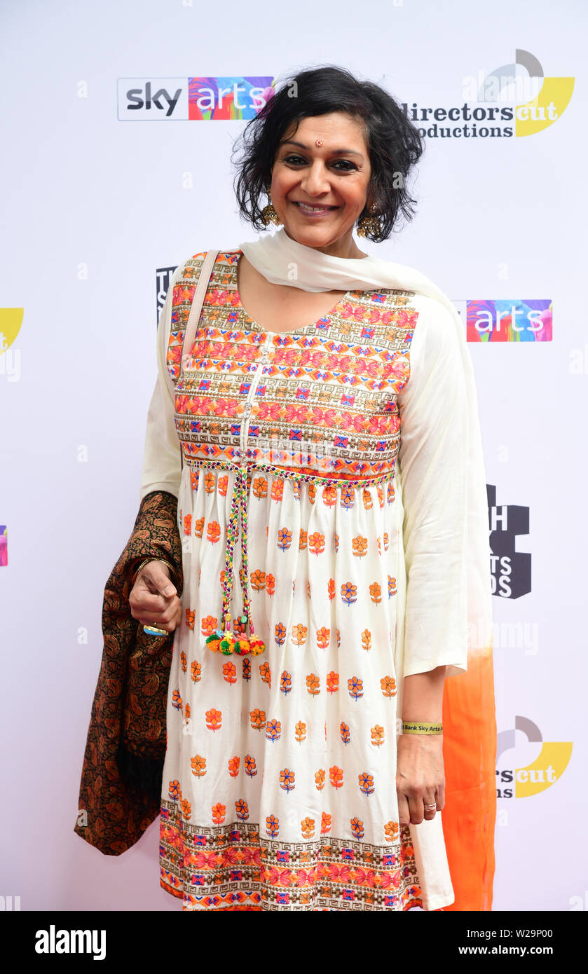 Meera syal attending south bank sky arts awards savoy hotel hi-res ...