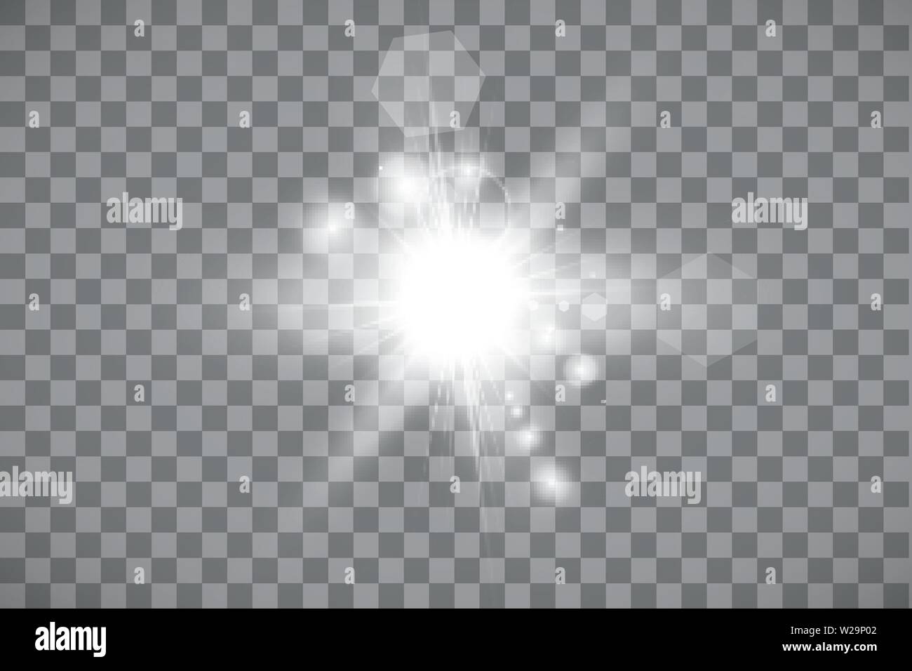 Transparent Sun Lens Flare Effect