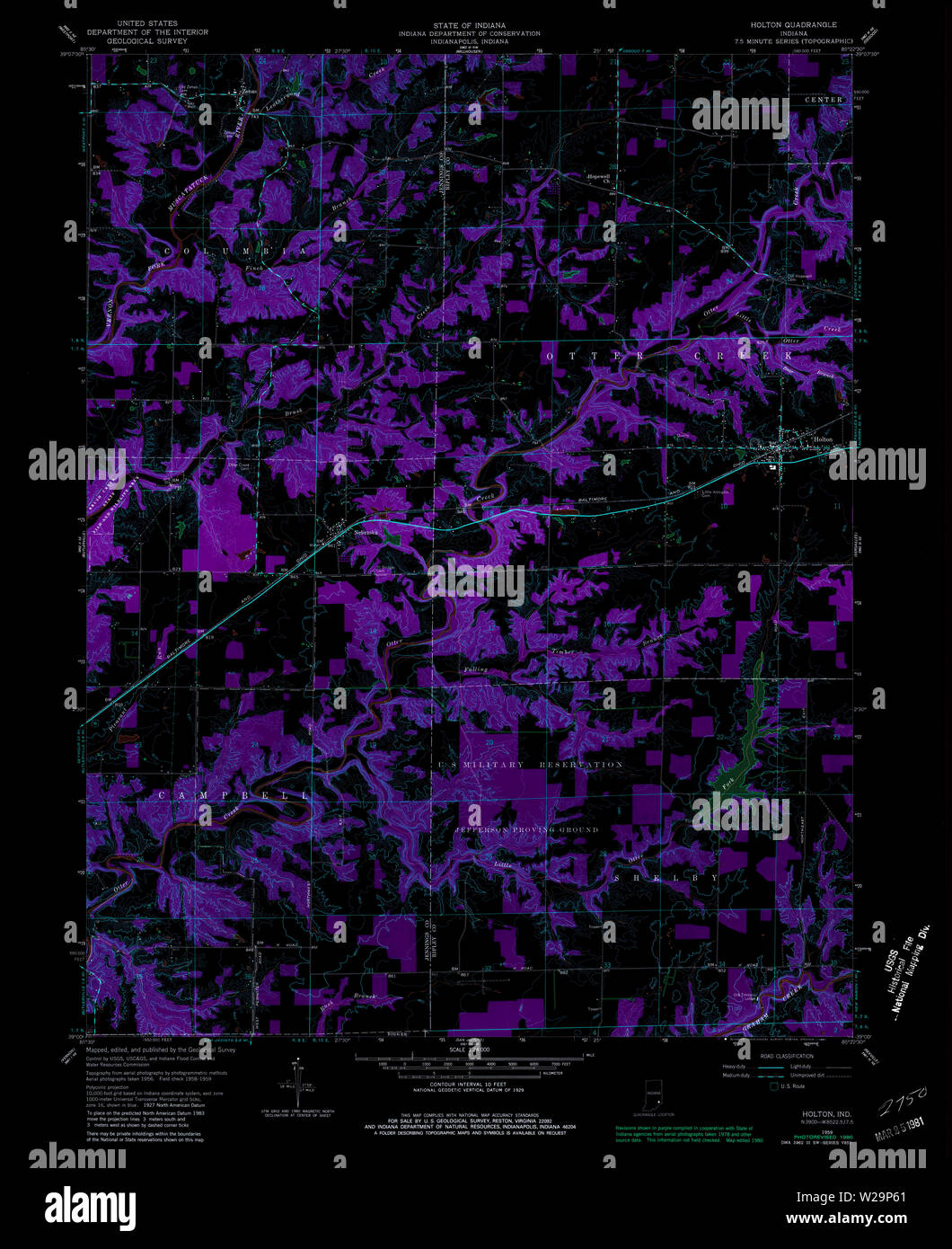 Map of holton hi-res stock photography and images - Alamy