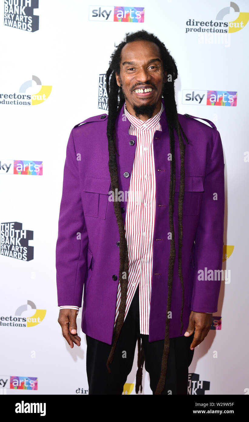 Benjamin Zephaniah at the South Bank Sky Arts Awards at the Savoy Hotel ...