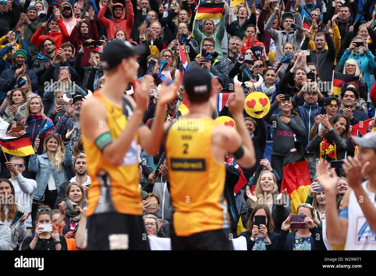 Hamburg, Germany. 07th July, 2019. Beach volleyball, world championship ...
