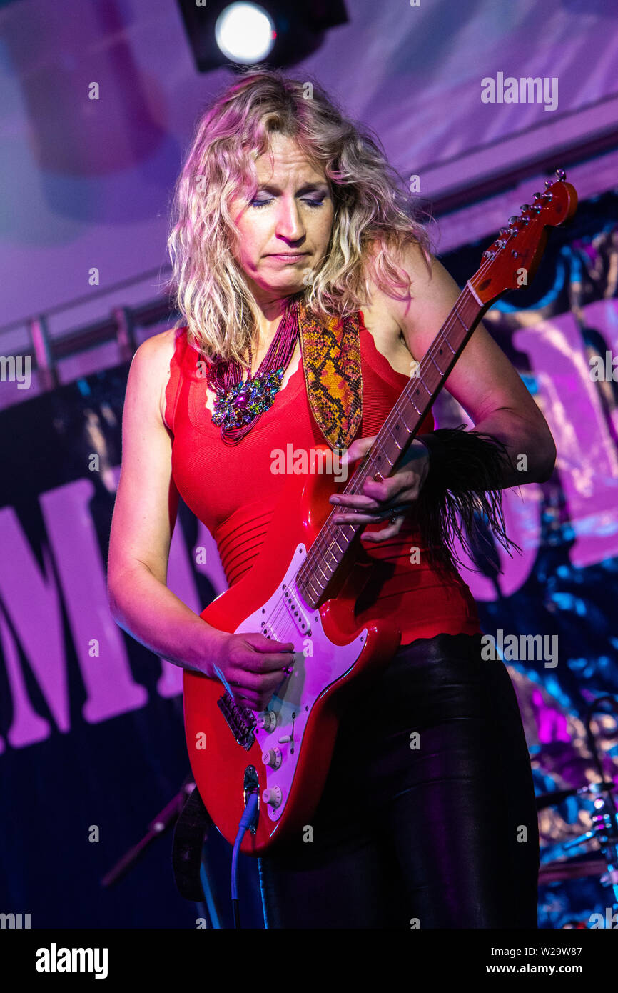 Ameno Italy. 06 July 2019. The Serbian blues guitarist and singer ANA ...