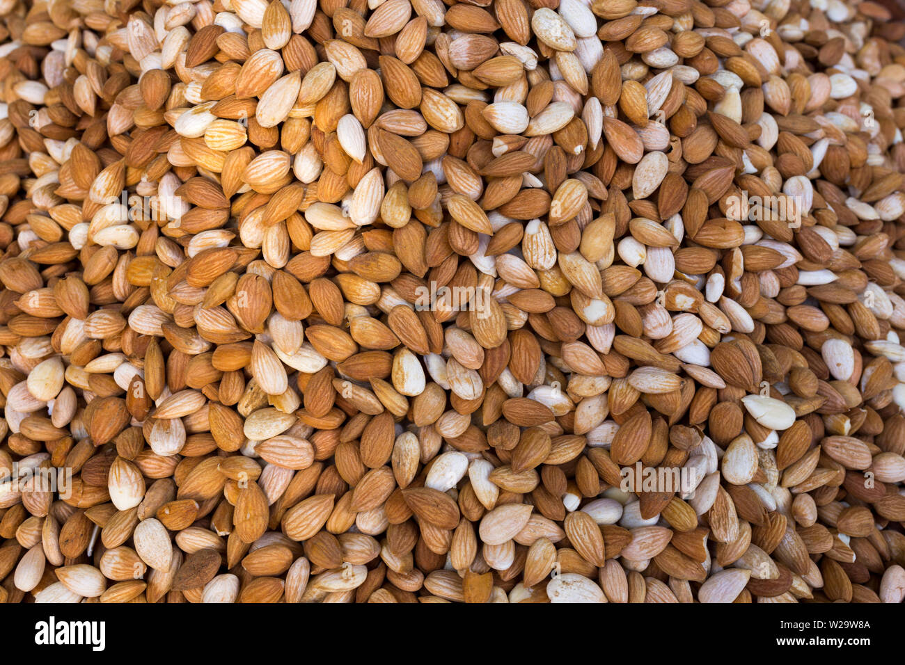 Almonds in raw form unroasted and unsalted Stock Photo - Alamy