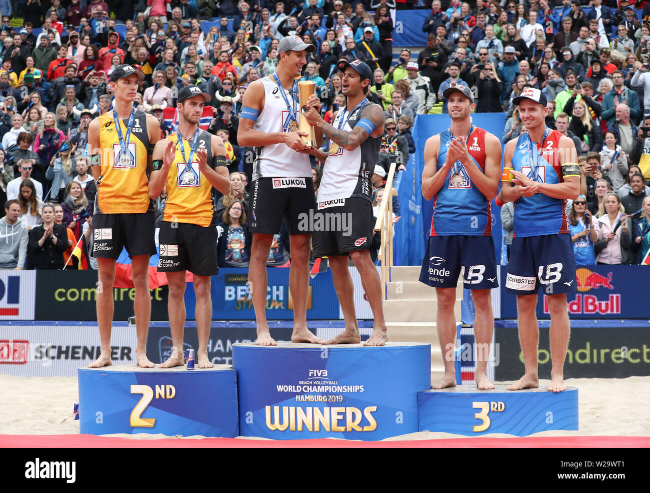 Hamburg, Germany. 07th July, 2019. Beach volleyball, world championship ...