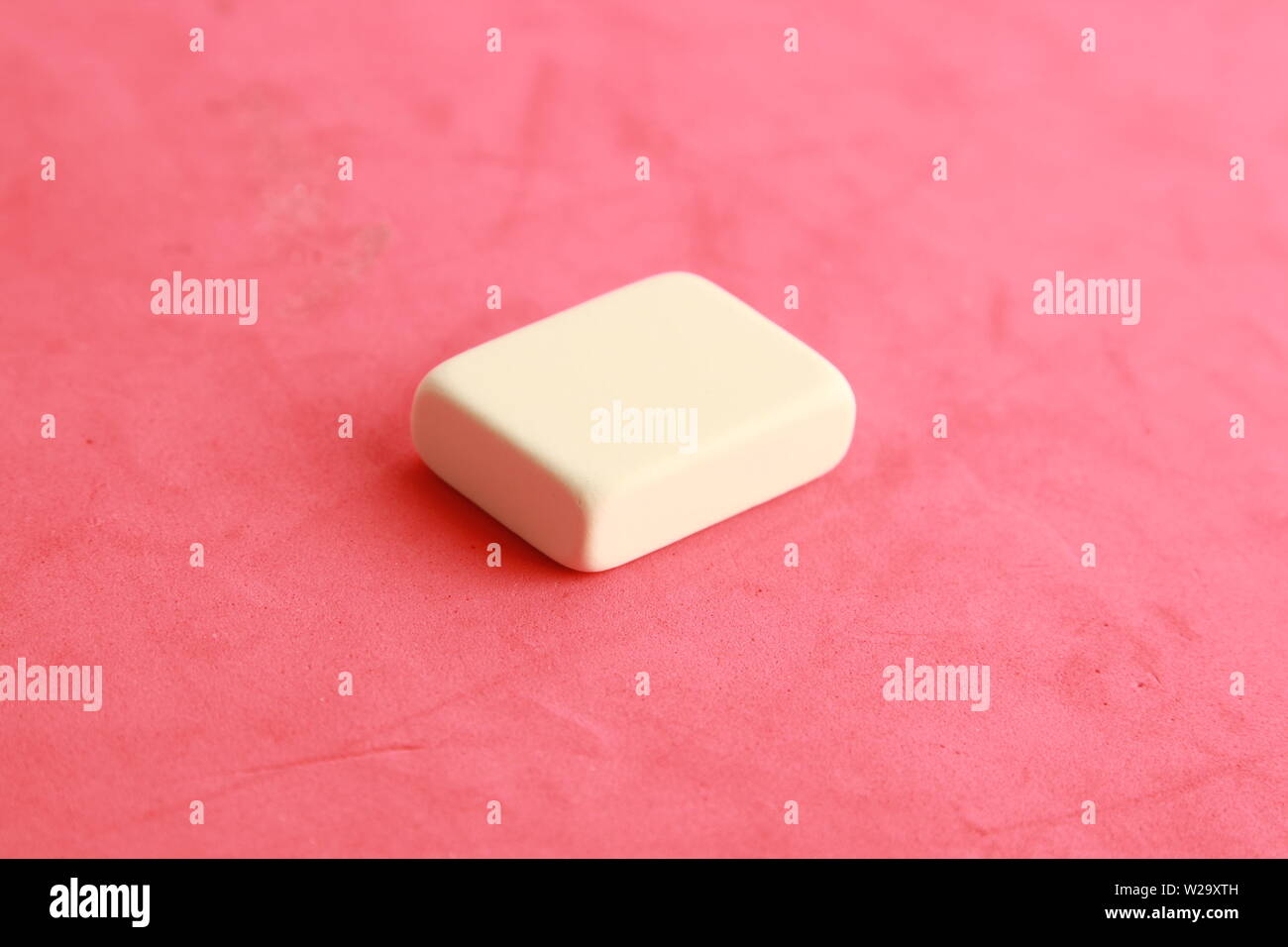 white eraser on color background Stock Photo - Alamy