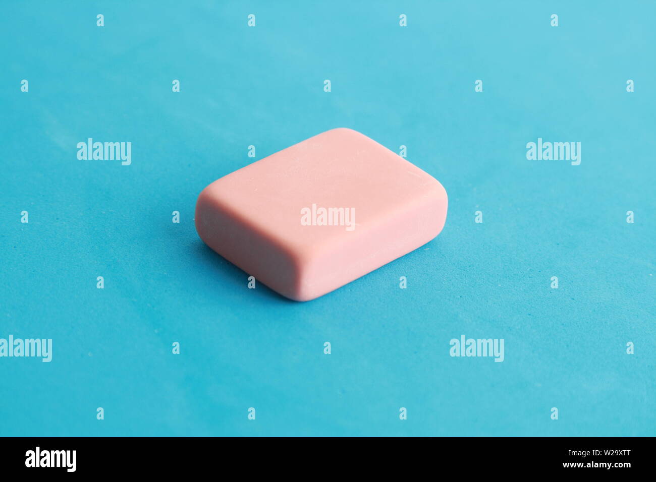 pink eraser on colorful background Stock Photo - Alamy