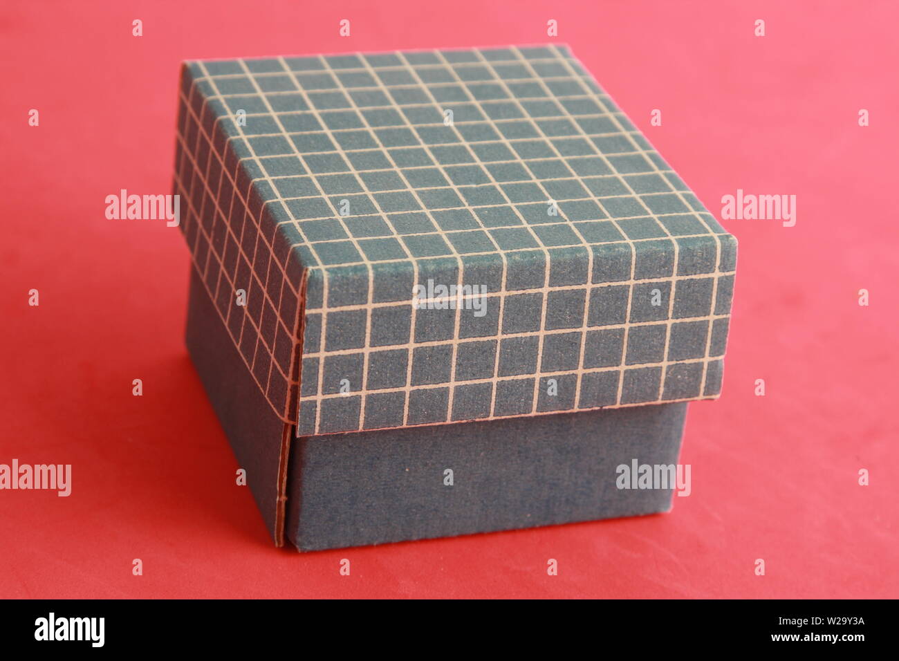 small blue cardboard box Stock Photo - Alamy