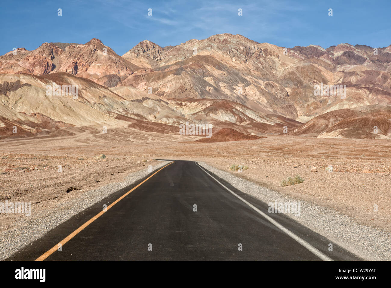 Artist's Drive in the death valley national park USA Stock Photo - Alamy