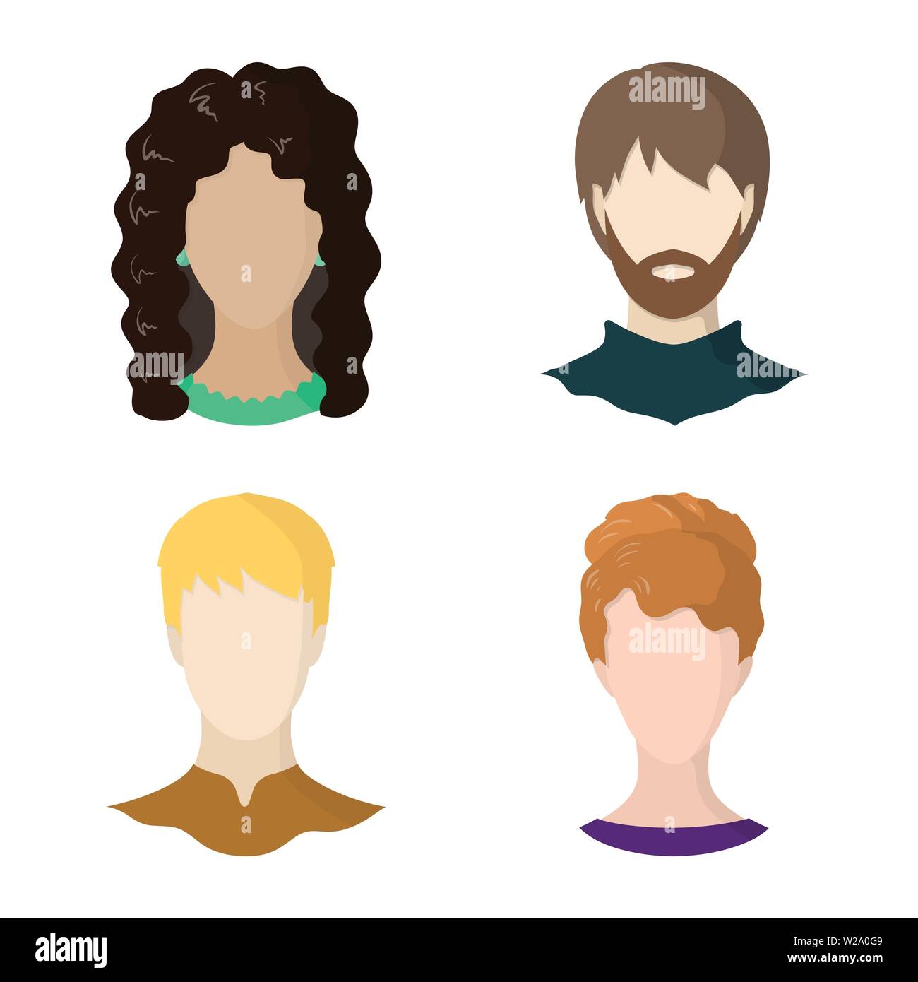Isolated object of avatar and dummy logo. Collection of avatar and ...