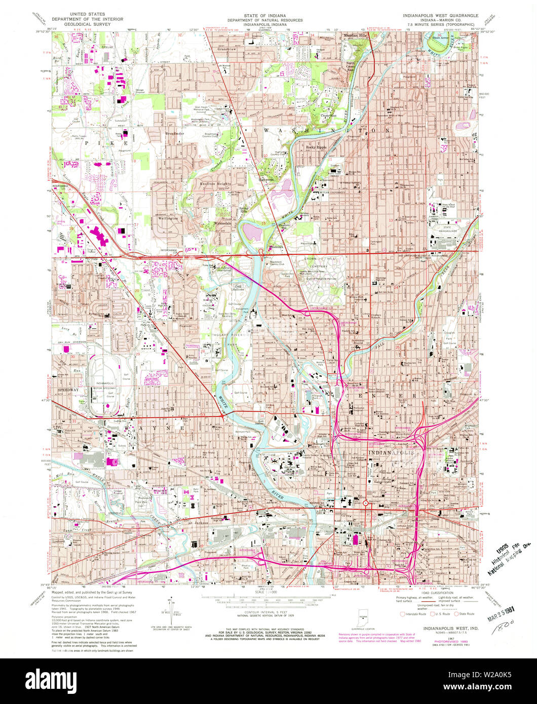 Historical maps of indianapolis hi-res stock photography and images - Alamy