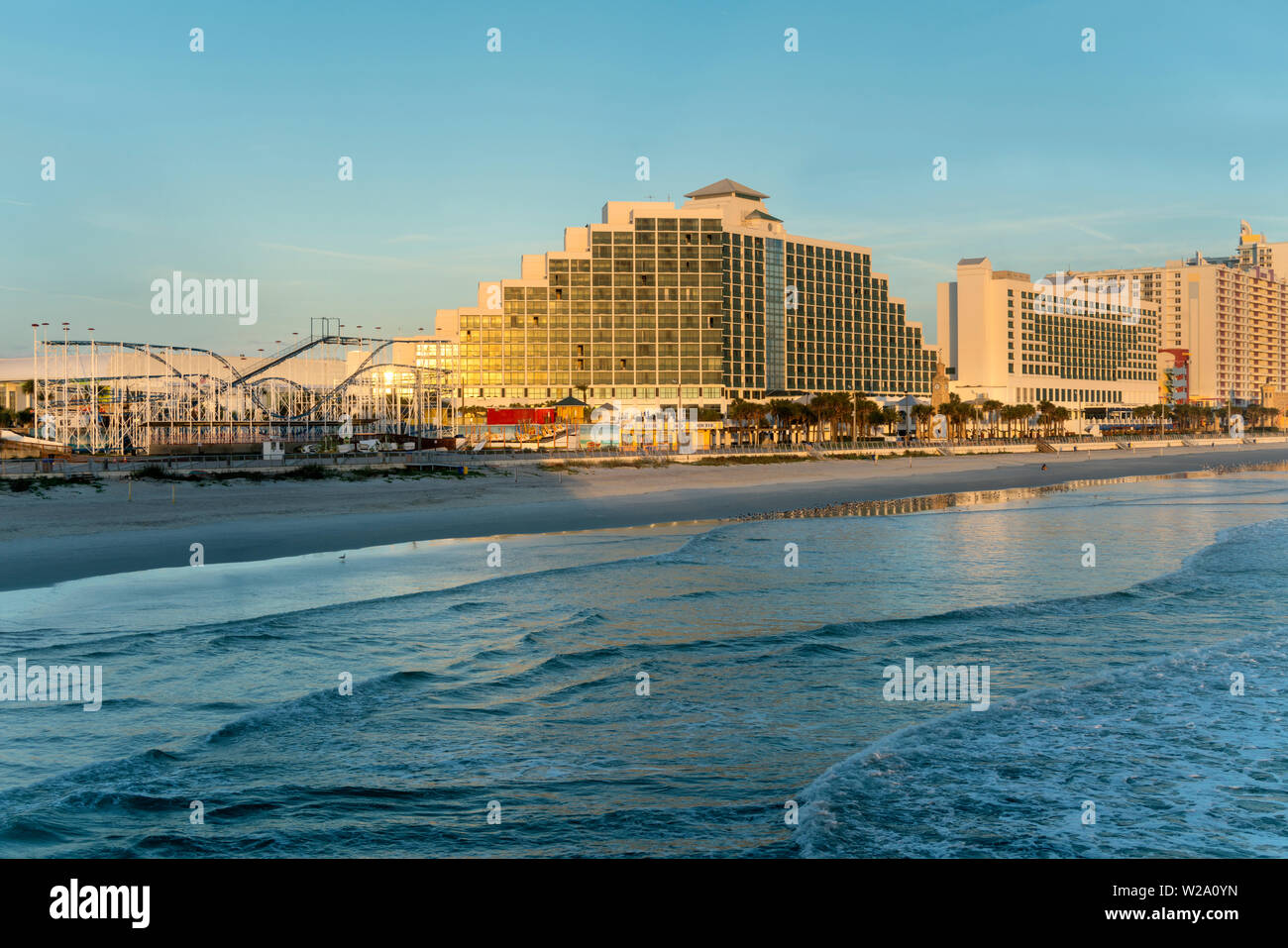 ADAMS RESORT OCEAN AVENUE WATERFRONT DAYTONA BEACH FLORIDA USA Stock ...