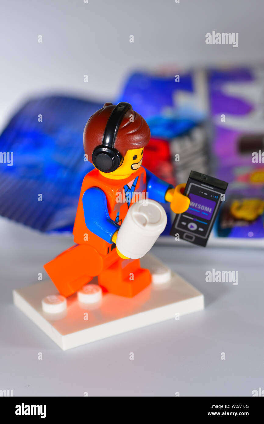 Lego Movie 2 Figures Emmet Brickowski Stock Photo - Alamy