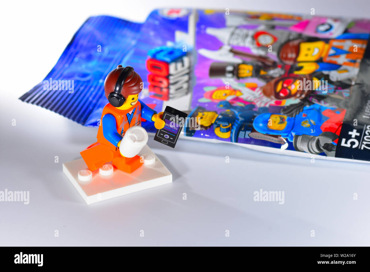 Lego Movie 2 Figures Emmet Brickowski Stock Photo - Alamy
