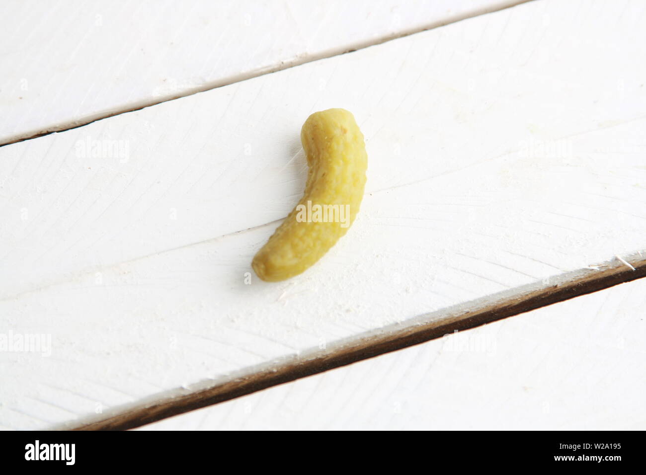 delicious gherkin on white background Stock Photo - Alamy