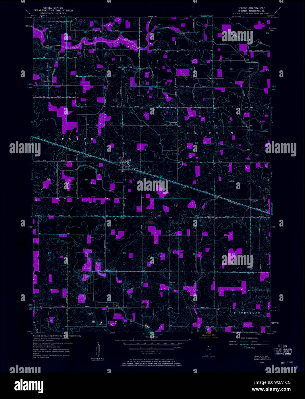 Map of inwood hi-res stock photography and images - Alamy