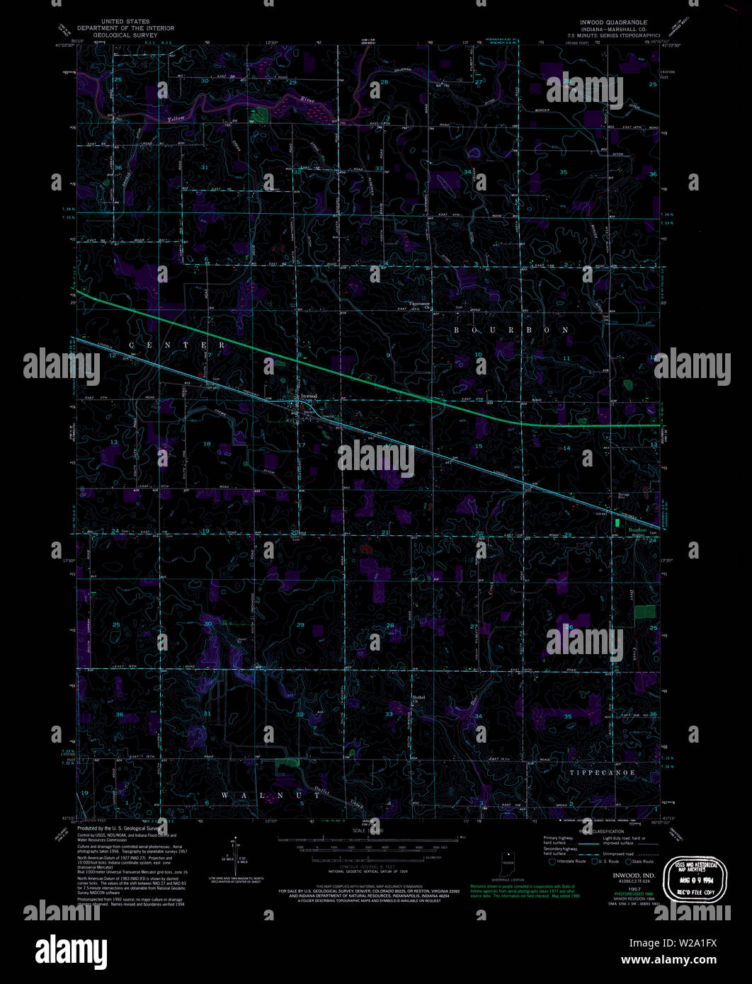 Map of inwood hi-res stock photography and images - Alamy