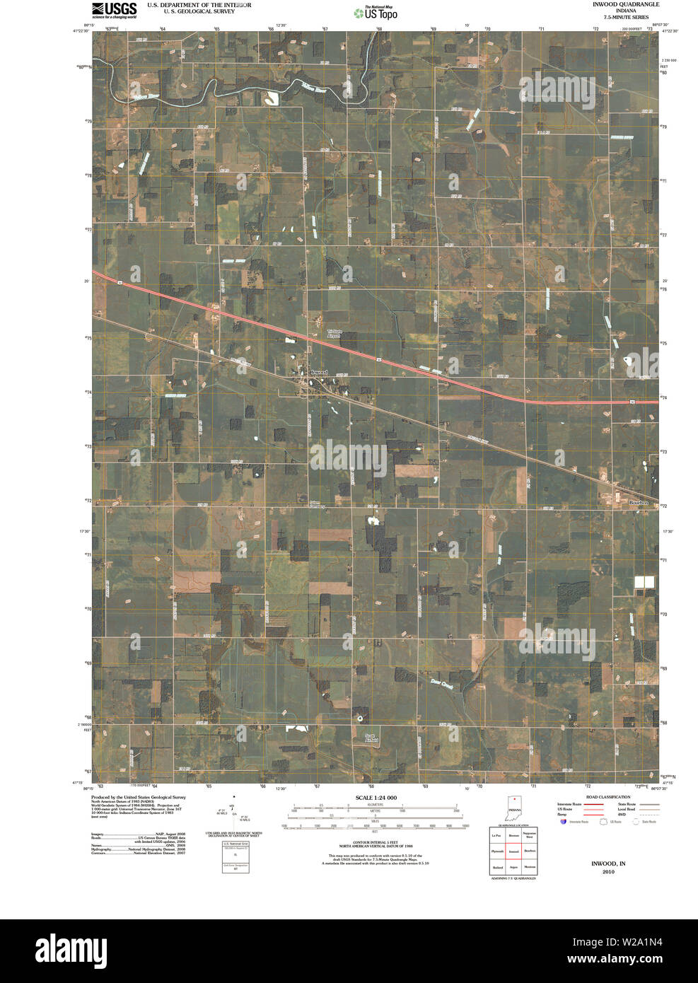 Map of inwood hi-res stock photography and images - Alamy