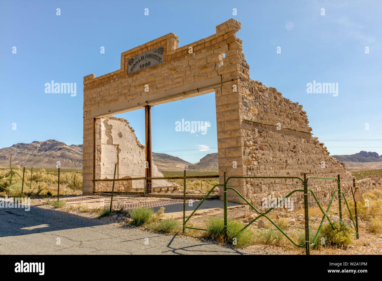 Rhyolite Ghost Town, Death Valley, Nevada Stock Photo - Alamy