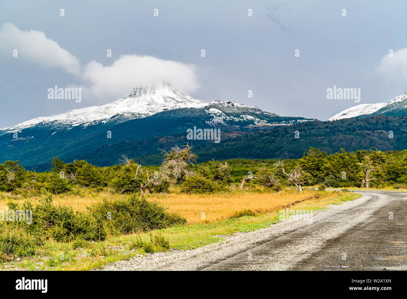 Natural landscape of Torres del Paine National Park in Chilean ...