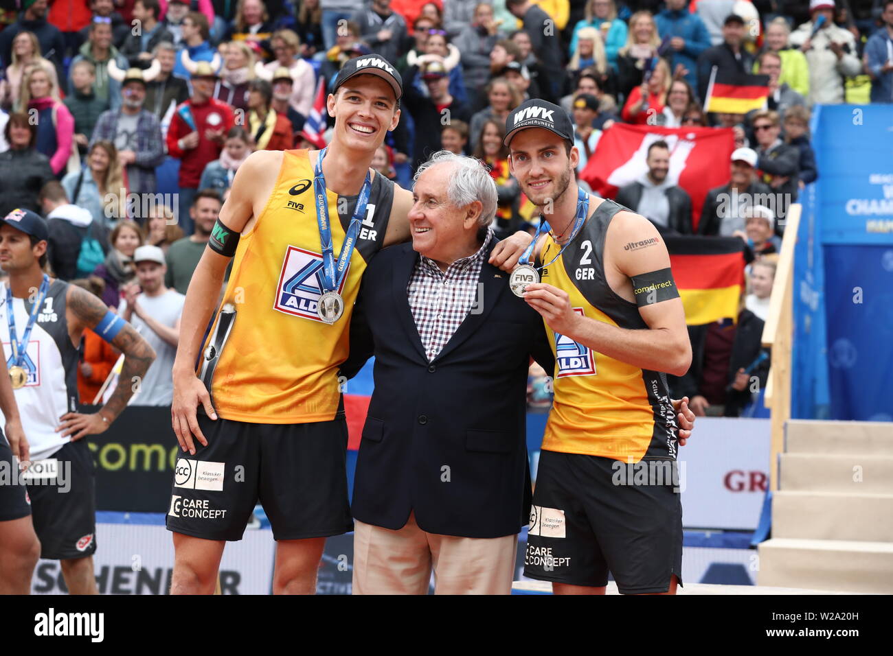 Hamburg, Germany. 07th July, 2019. Beach volleyball, world championship ...