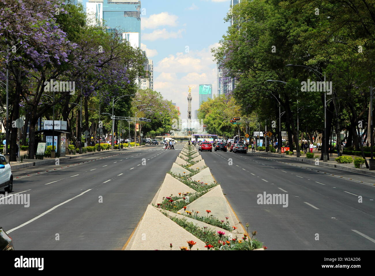 Paseo de la Reforma Avenue, Mexico city Stock Photo - Alamy