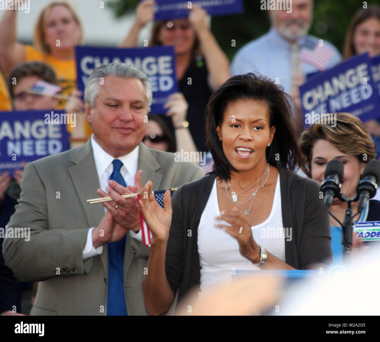 Michelle Obama 2008 Stock Photo - Alamy