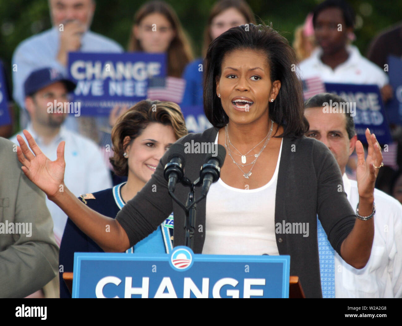 Michelle Obama 2008 Stock Photo - Alamy
