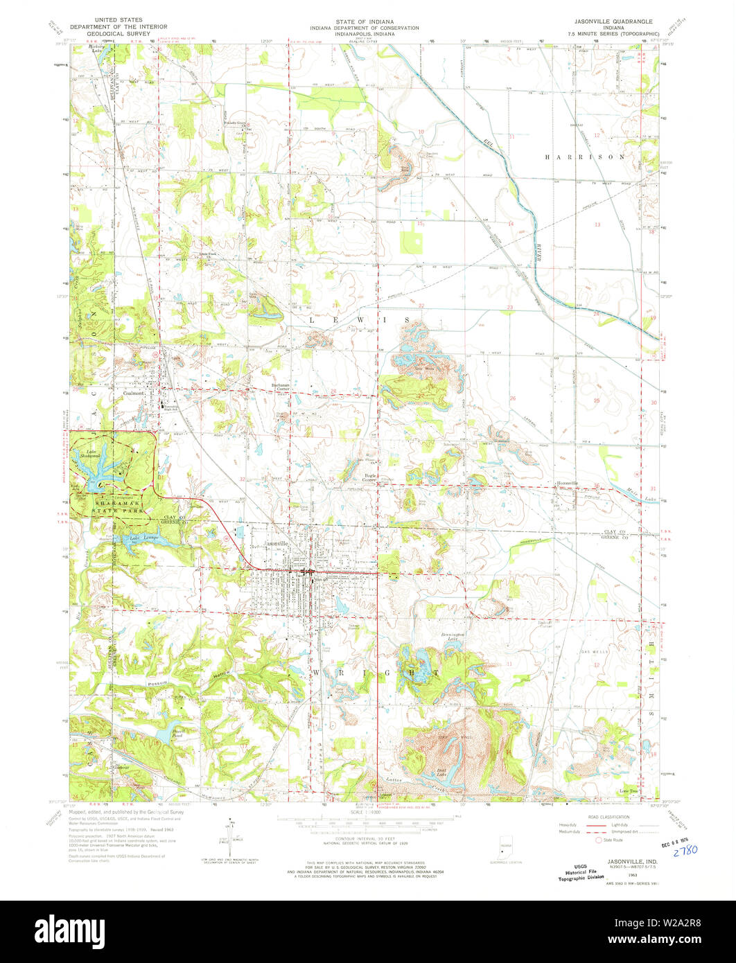 Map of jasonville hi-res stock photography and images - Alamy