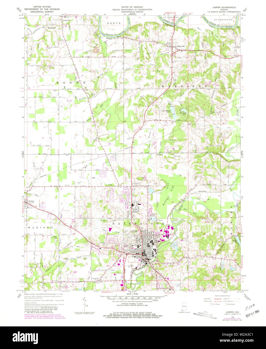 Map of jasper Cut Out Stock Images & Pictures - Alamy