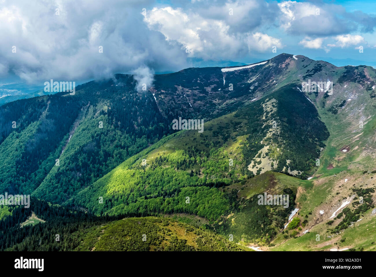 Natural scene of Little Fatra, Slovak republic. Hiking theme Stock ...